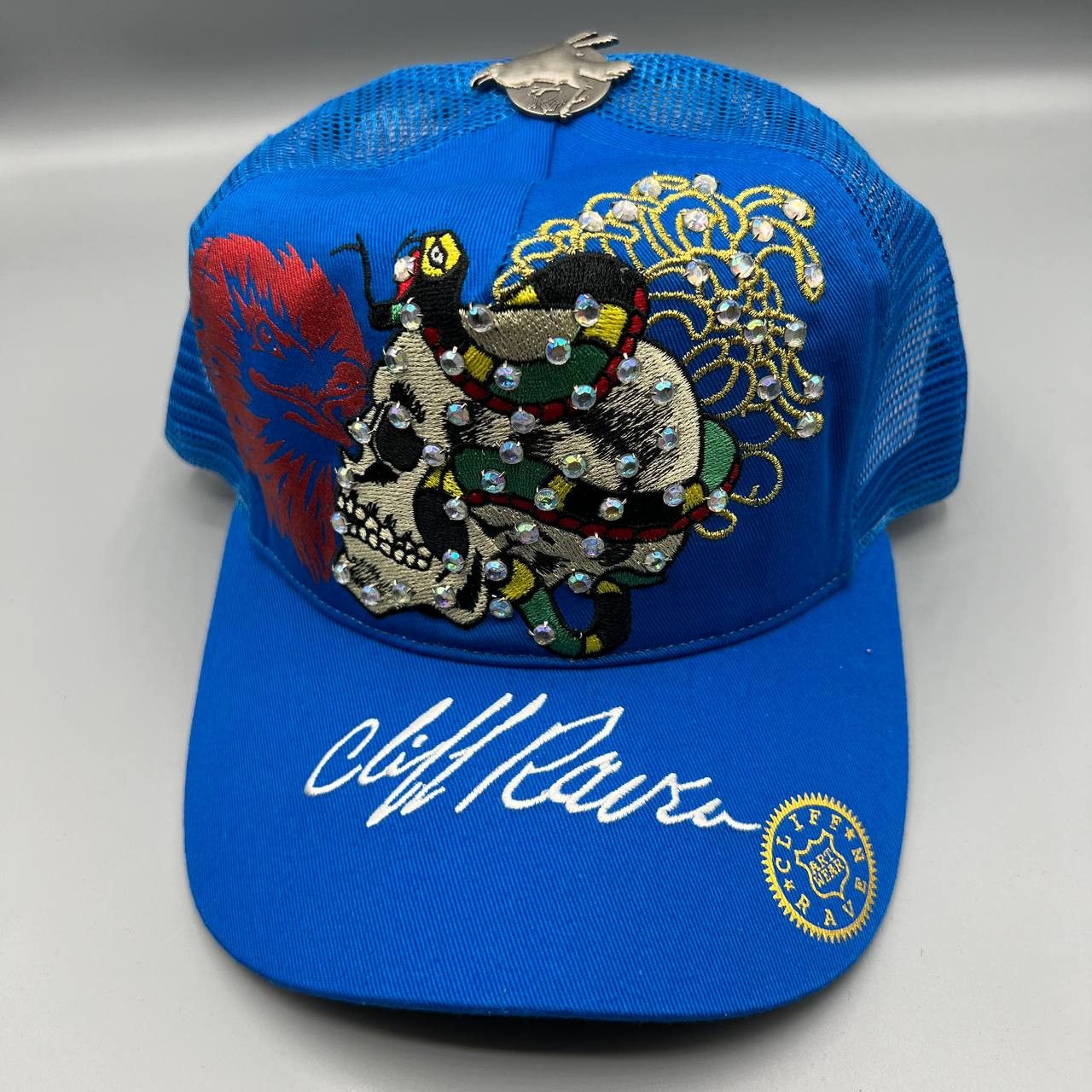 Ed Hardy Vintage Cliff Raven Hat Japanese tattoo Snap back Trucker ...