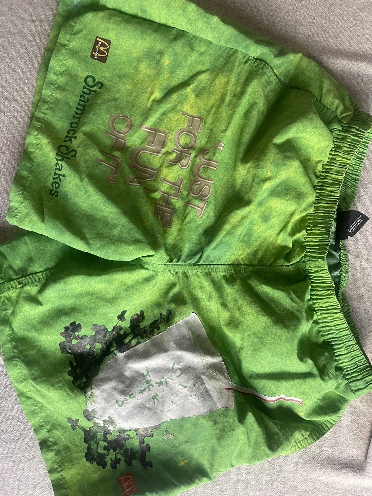 Travis Scott Travis scoot shamrock shake shorts | Grailed