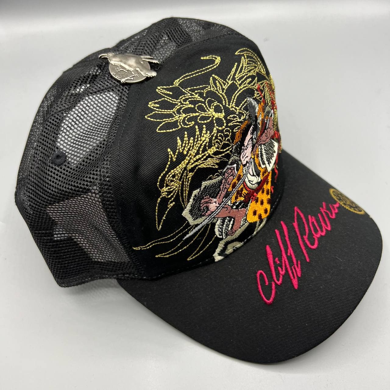 Ed Hardy Vintage Cliff Raven Hat Japanese tattoo Snap back Trucker ...