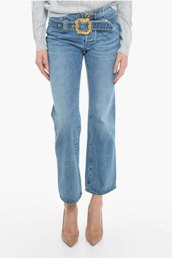 Cormio High Waisted Flared Fit Jeans With Buckle | Grailed