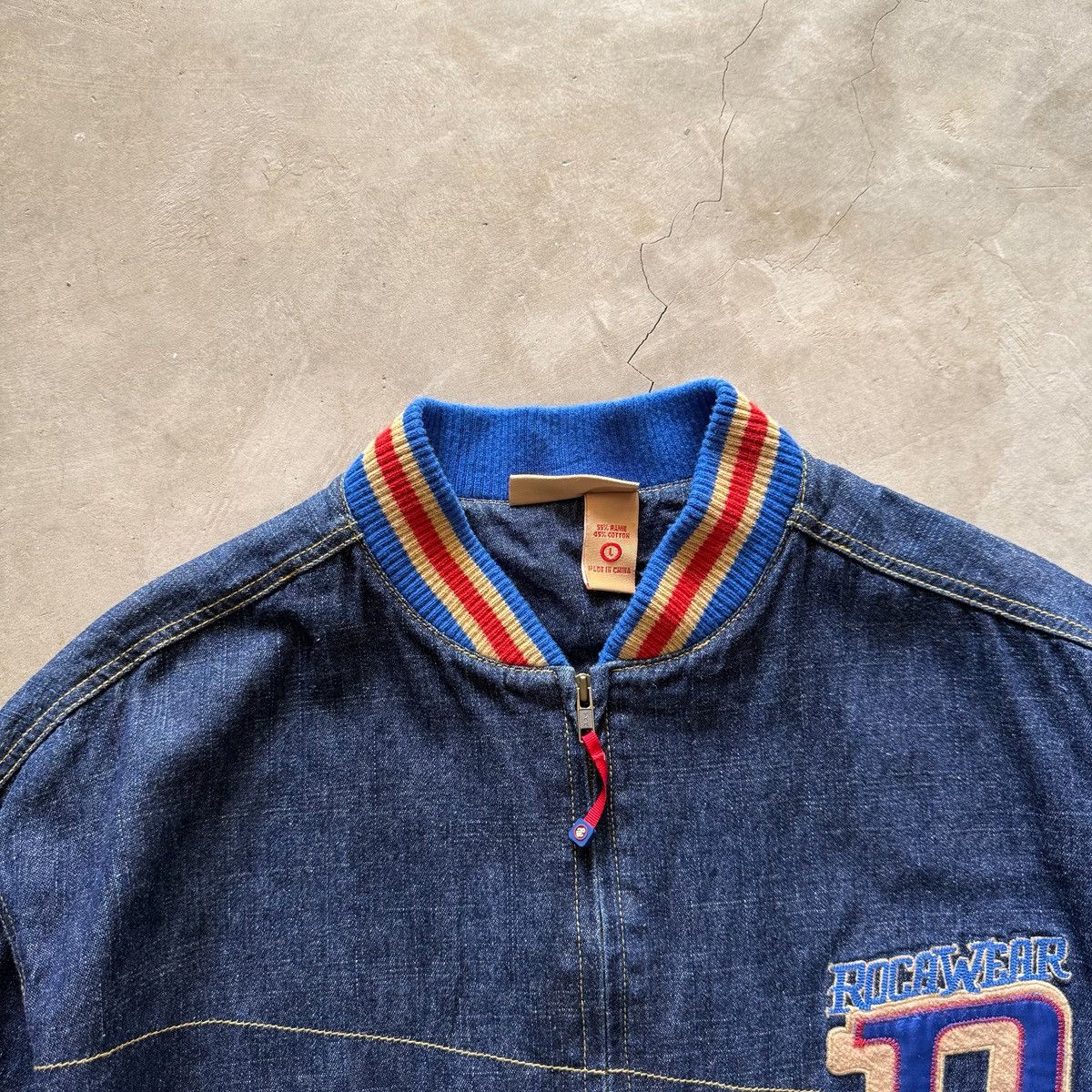 Rocawear Roca Wear Raw Denim Zip Jacket | Grailed