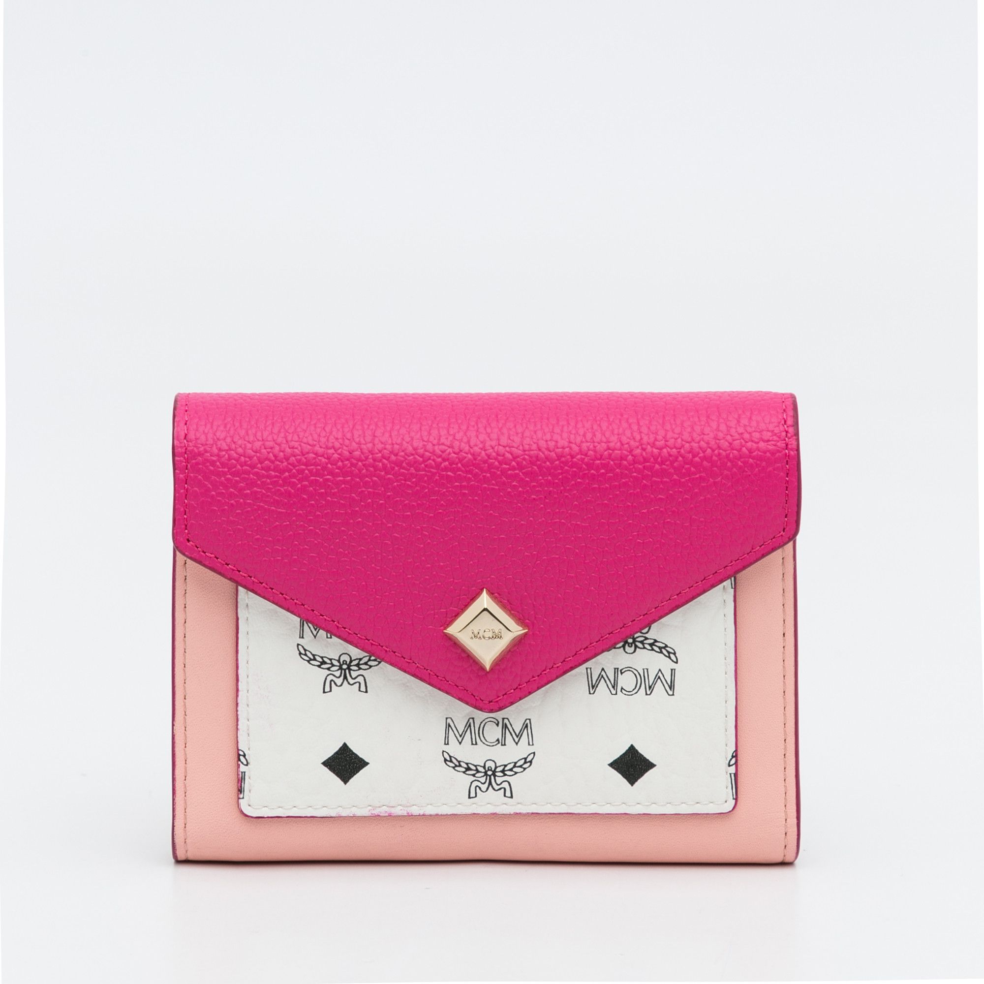 MCM MCM Visetos Colorblock Love Trifold Wallet | Grailed