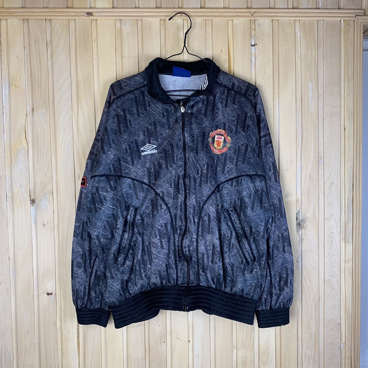 Vintage Rare! Vintage Manchester United Track Jacket Sharp 1992 90s ...