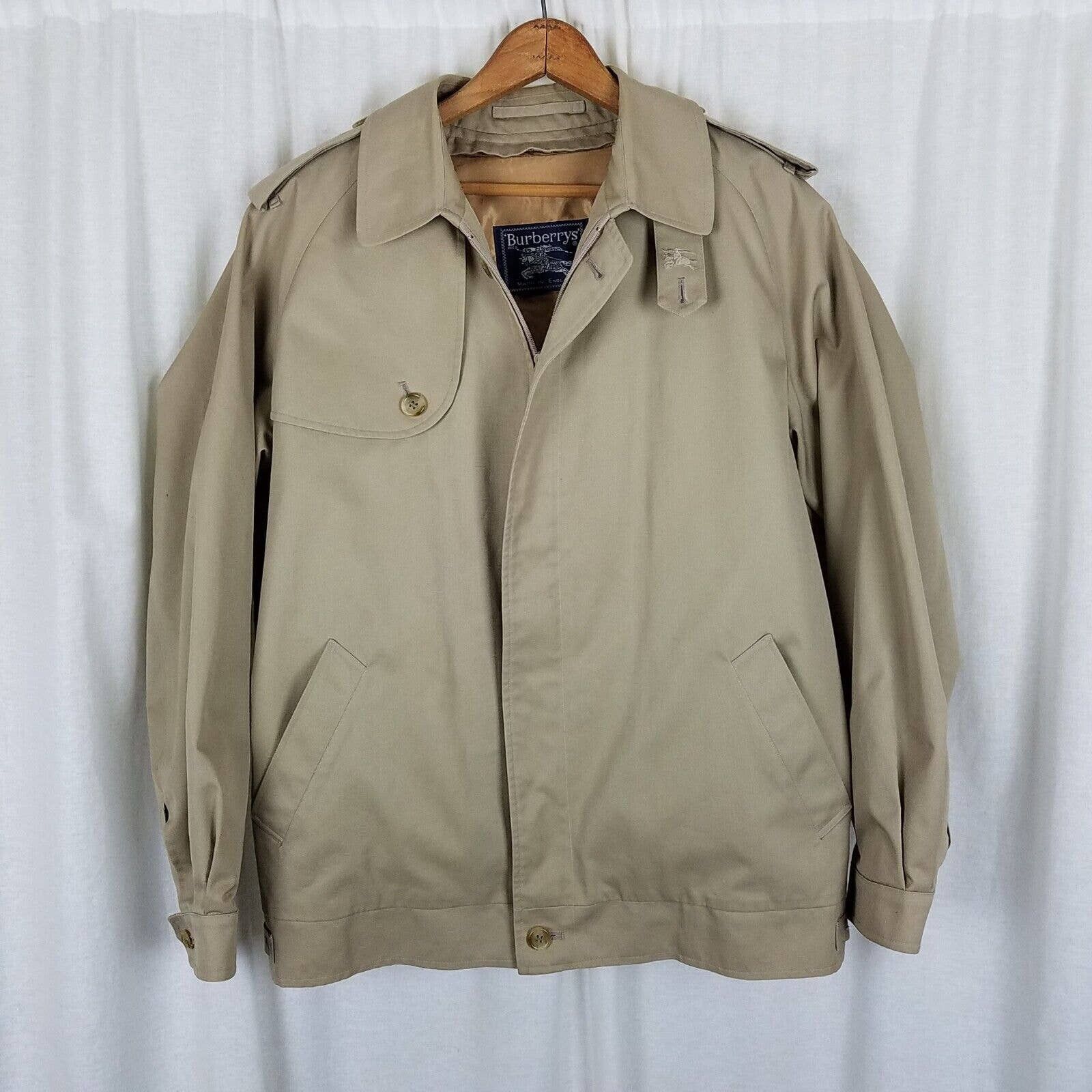 Burberry Vintage Burberrys Harrington Golf Bomber Jacket Nova Check ...