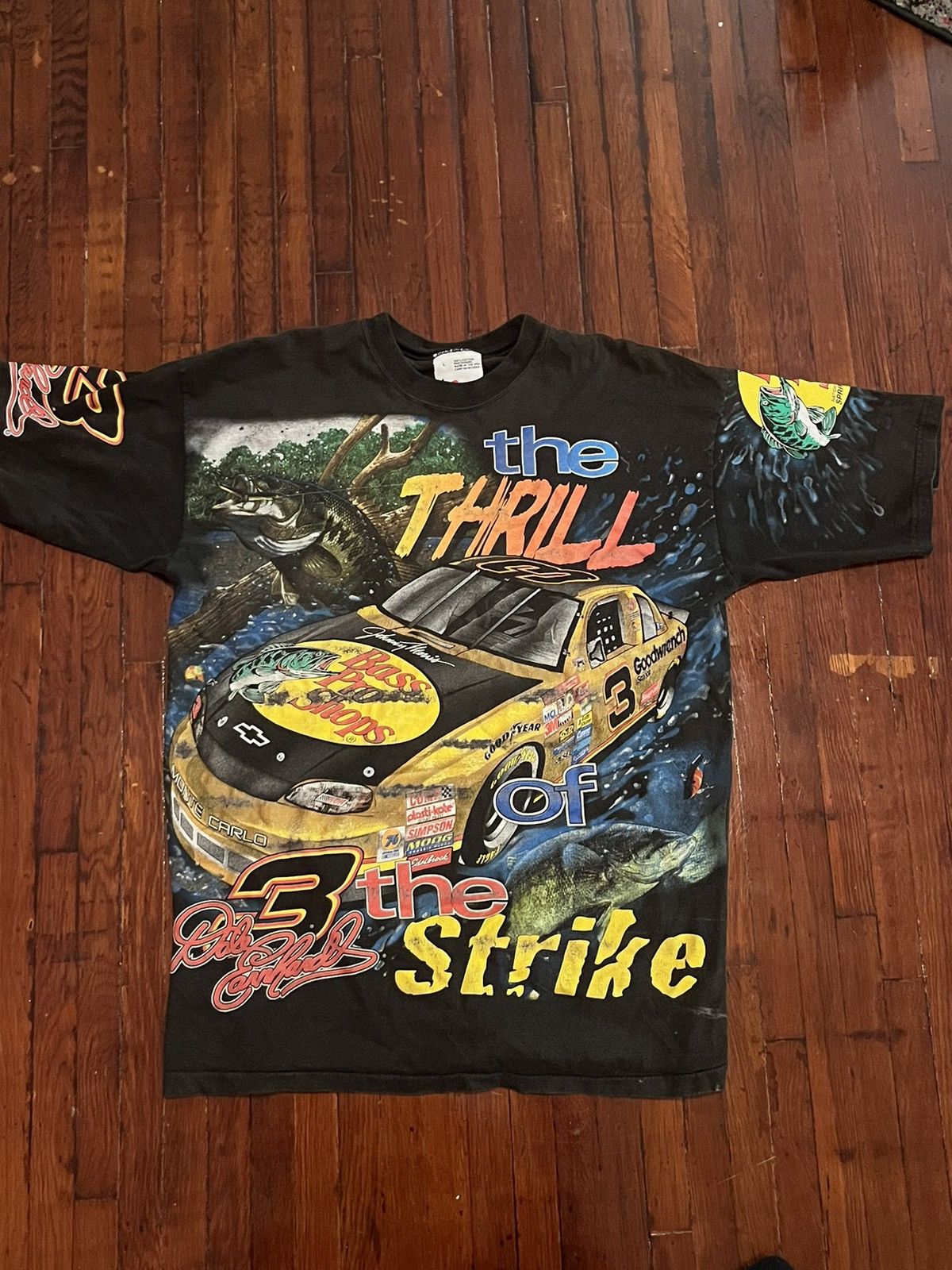 Vintage Bass Pro Shops Nascar Racing T Shirt Grailed