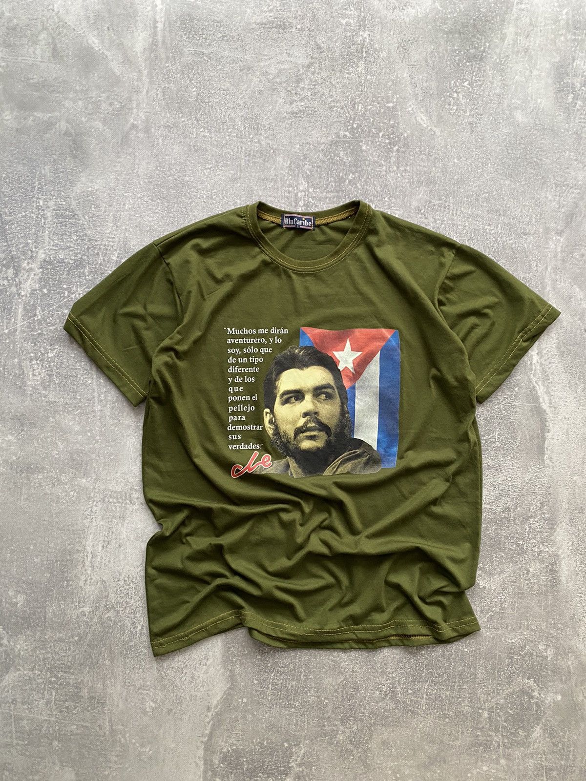 Military × Streetwear × Vintage Vintage Che Guevara Big Face Graphic T ...