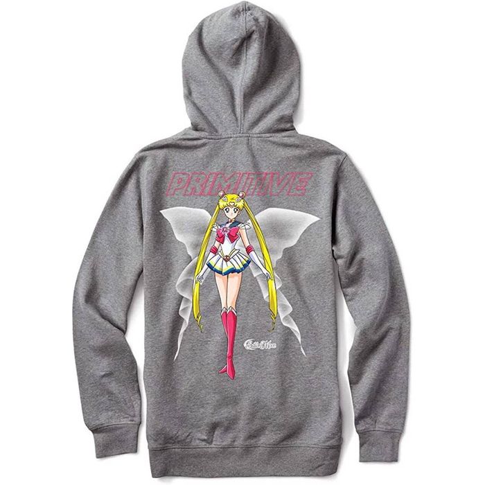 Primitive Primitive Skate Men's X Super Sailor Moon Anime Hoodie | Grailed