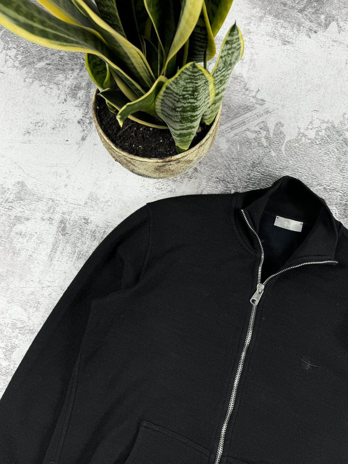 Dior × Luxury × Vintage Dior Homme Bee Logo Zip Hoodie Sweater ...
