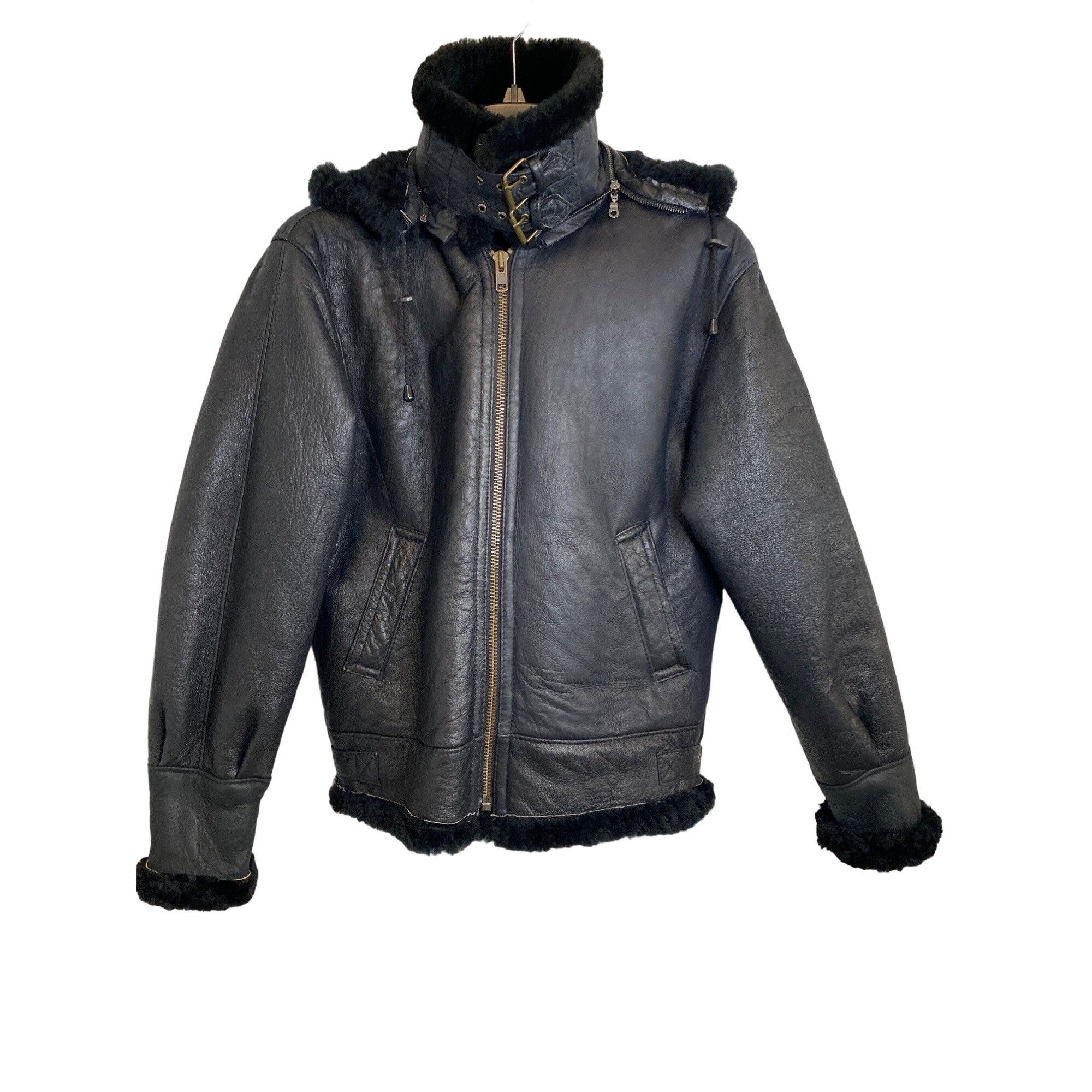 Other BLACK HAND TANNED MEN'S 100% SHEEPSKIN & WOOL AVIATOR JACKET ...