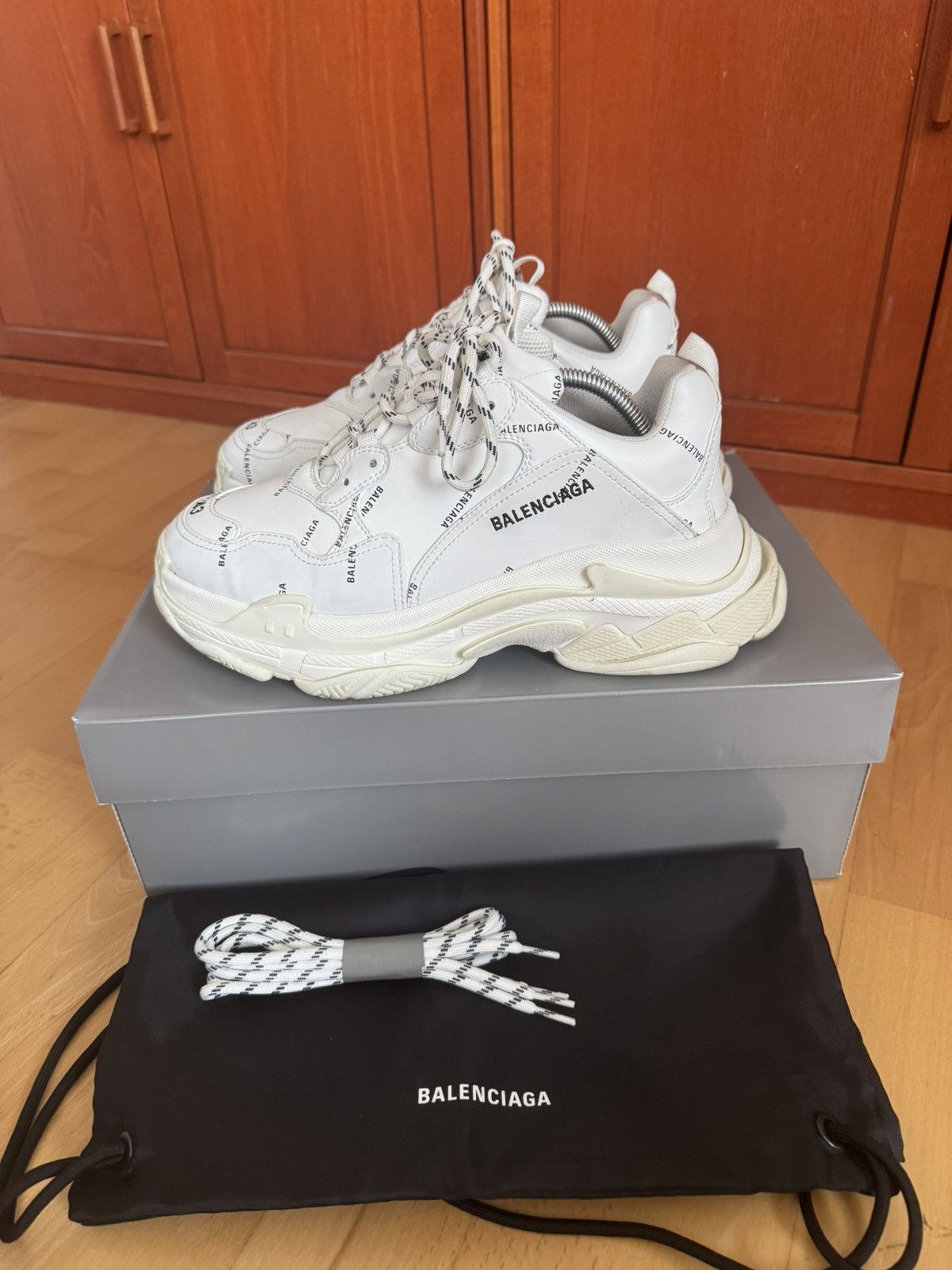 Balenciaga Balenciaga Triple S White All-Over | Grailed