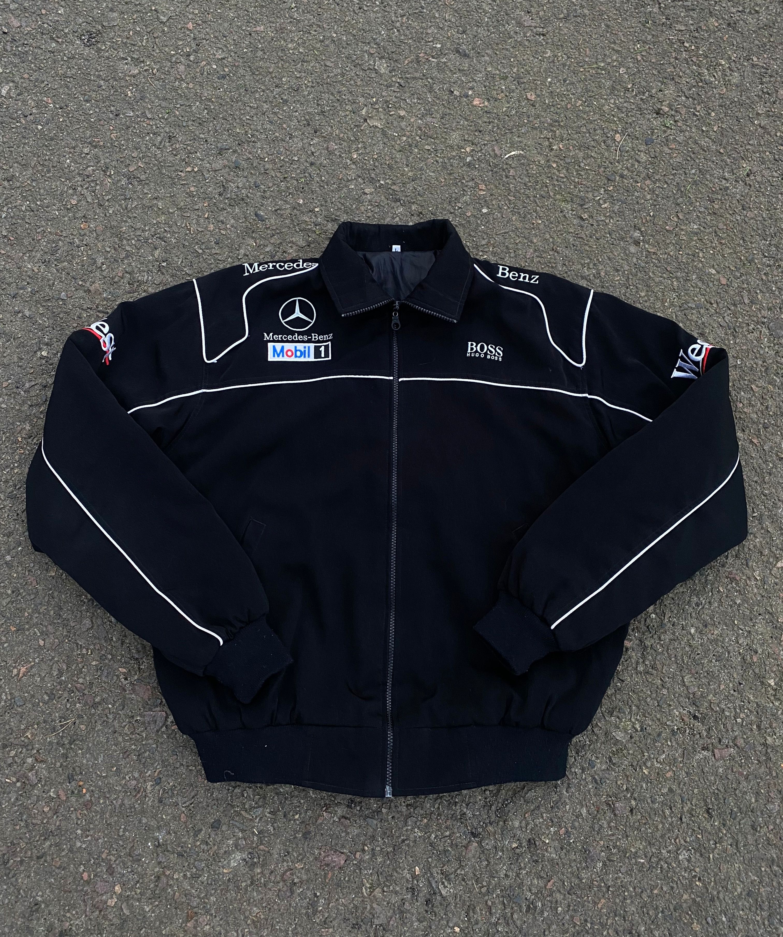Mercedes Benz Mercedes Benz racing jacket with sponsors | Grailed