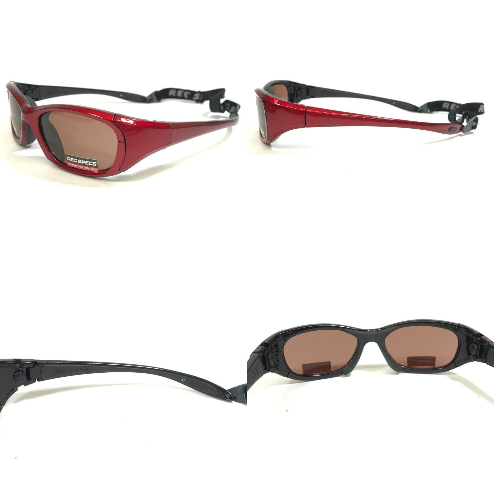 Frame Black Red Wrap Frame Liberty Sport Rec Specs Sunglasses with Red ...