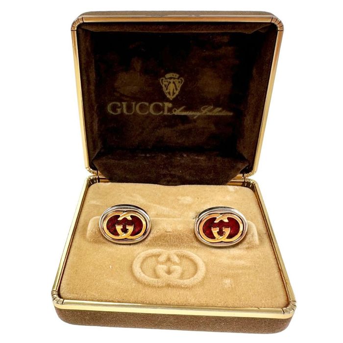 Gucci Vintage Gucci Logo Cufflinks | Grailed