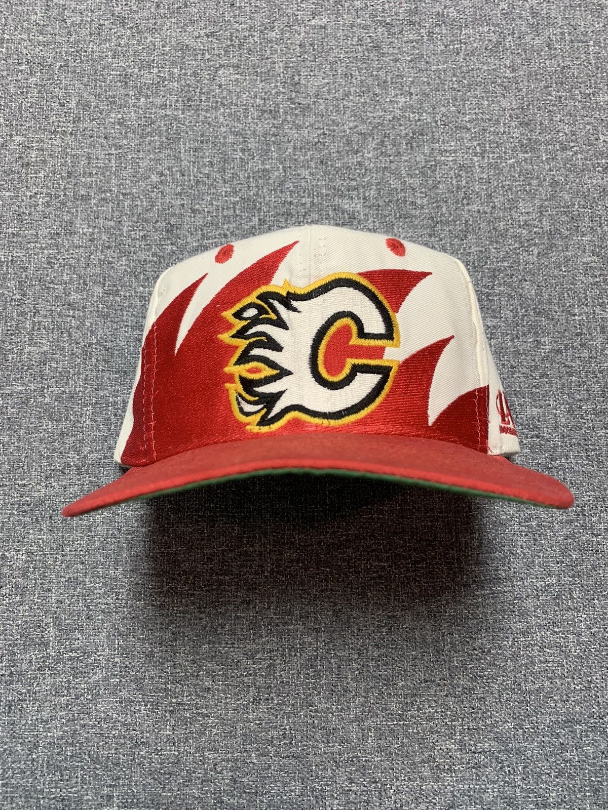 Vintage Vintage NHL Flames Logo Athletic SnapBack Cap Hat | Grailed