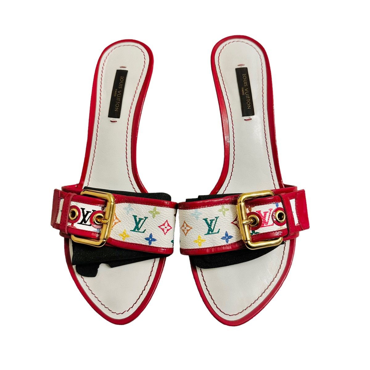 Louis Vuitton LV Louis Vuitton Multicolor Monogram Slides | Grailed
