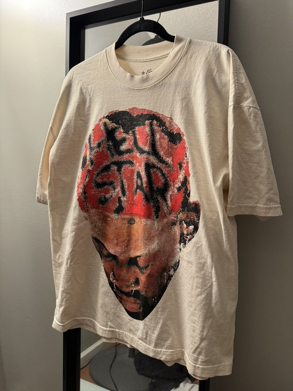 HELLSTAR HELLSTAR DENNIS RODMAN RHINESTONES 1 YEAR ANNIVERSARY TEE | Grailed