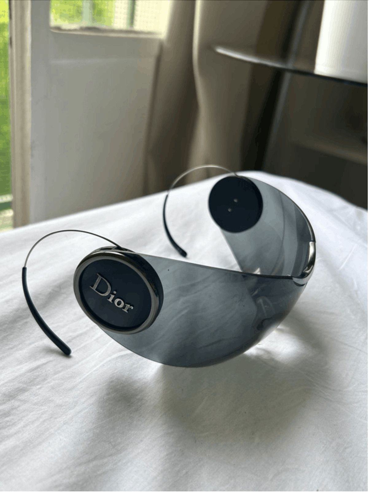 Dior × Galliano × Vintage DIOR Sunglasses SPORT 2 Wrap Shield Mask Ski ...