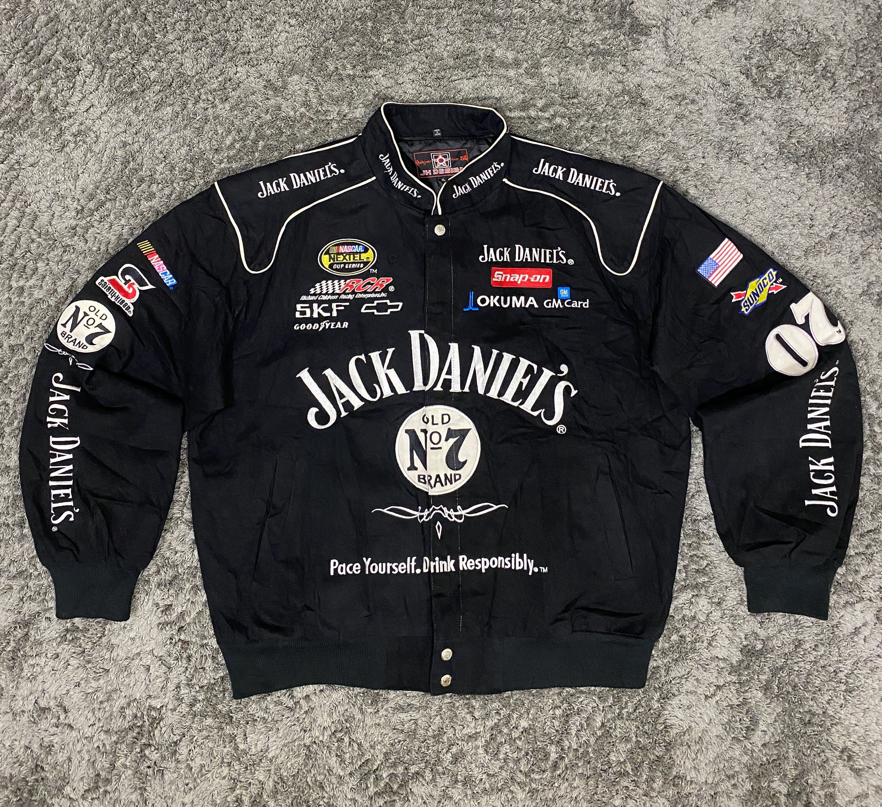 Jack Daniels × NASCAR × Racing Vintage Jack Daniels Racing Jacket | Grailed