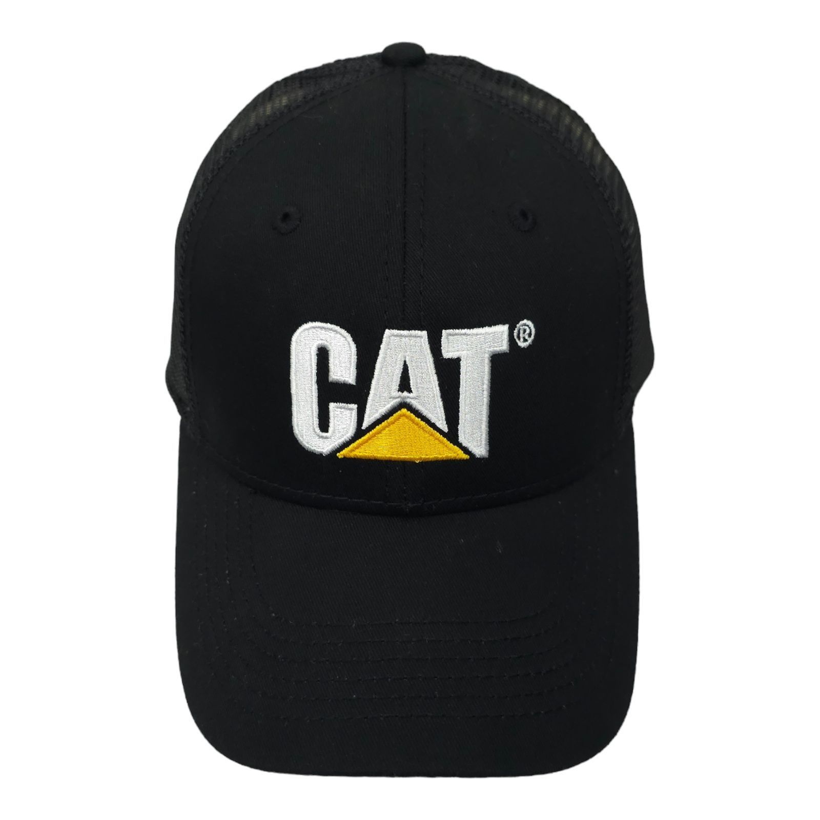 Caterpillar Caterpillar CAT Equipment Black Mesh Retro Snapback Cap ...