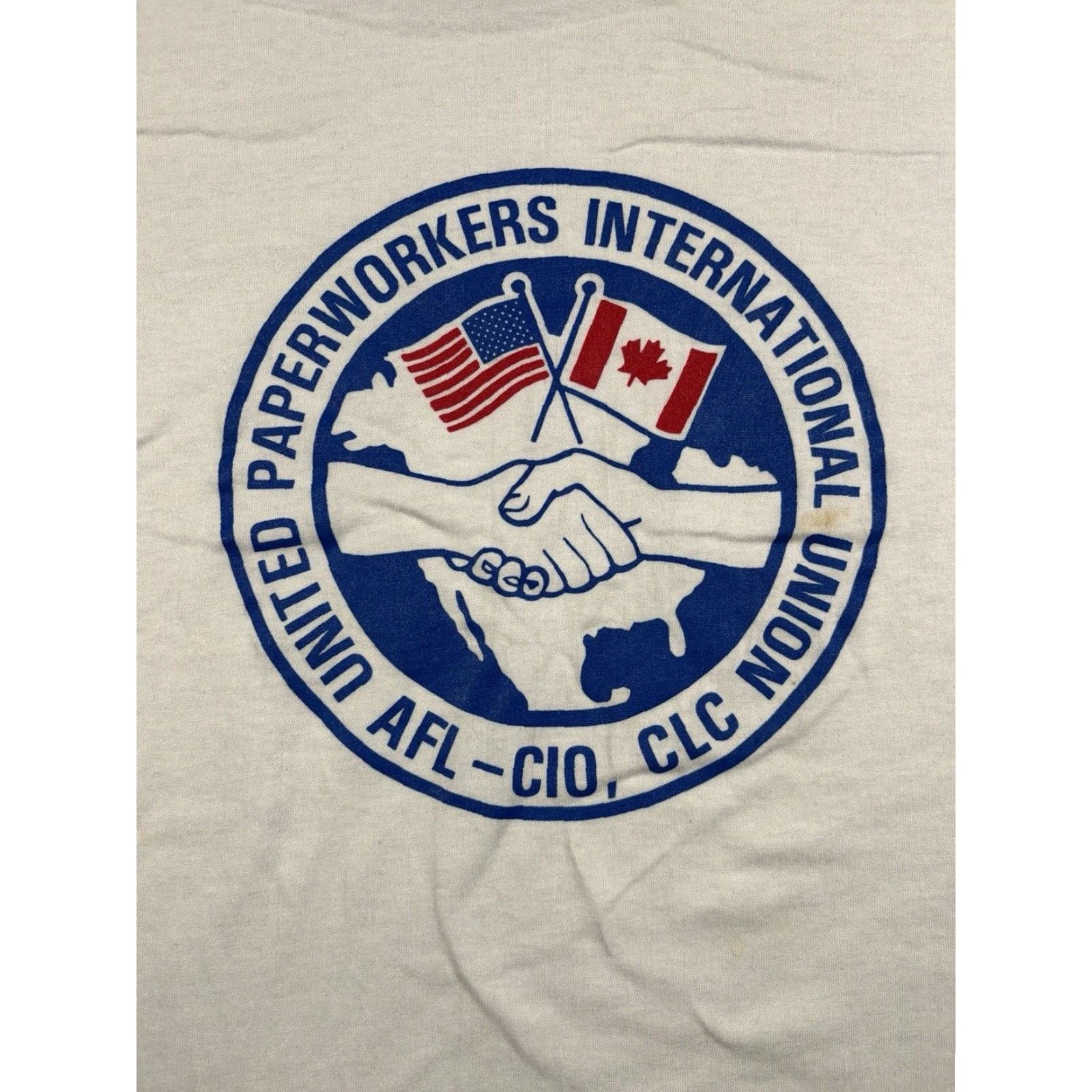 Vintage Paper Workers Union Mens Large Vintage 80s USA Single Stitch ...