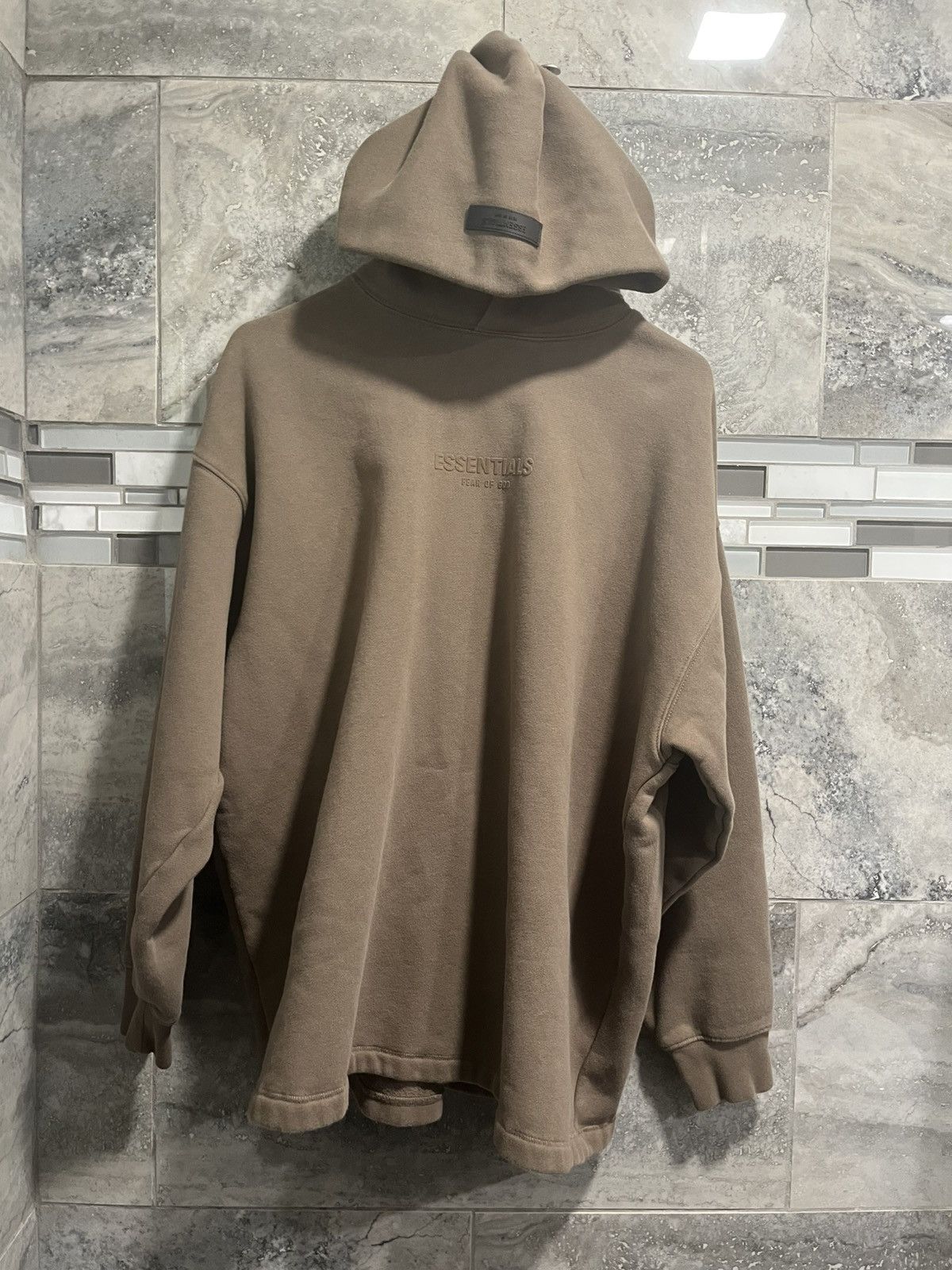 Fear of God Grey Fear Of God Essentials Hoodie | Grailed