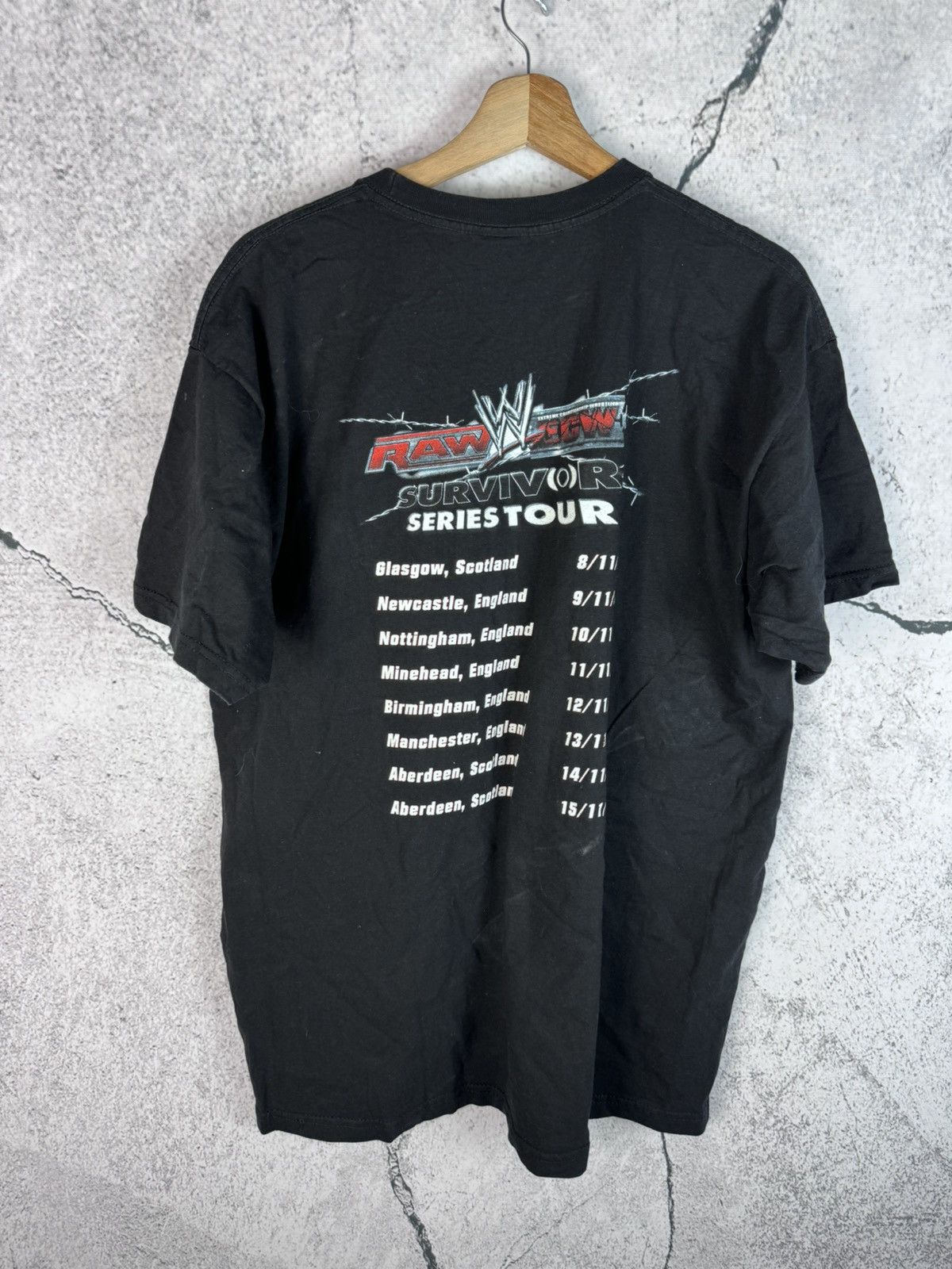Wwf Wrestling Raw ECW Survivor Series Tour 2005 WWE T-Shirt | Grailed
