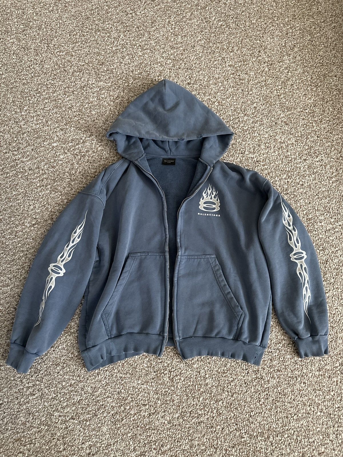 Balenciaga Balenciaga Burning Unity Zip Up | Grailed