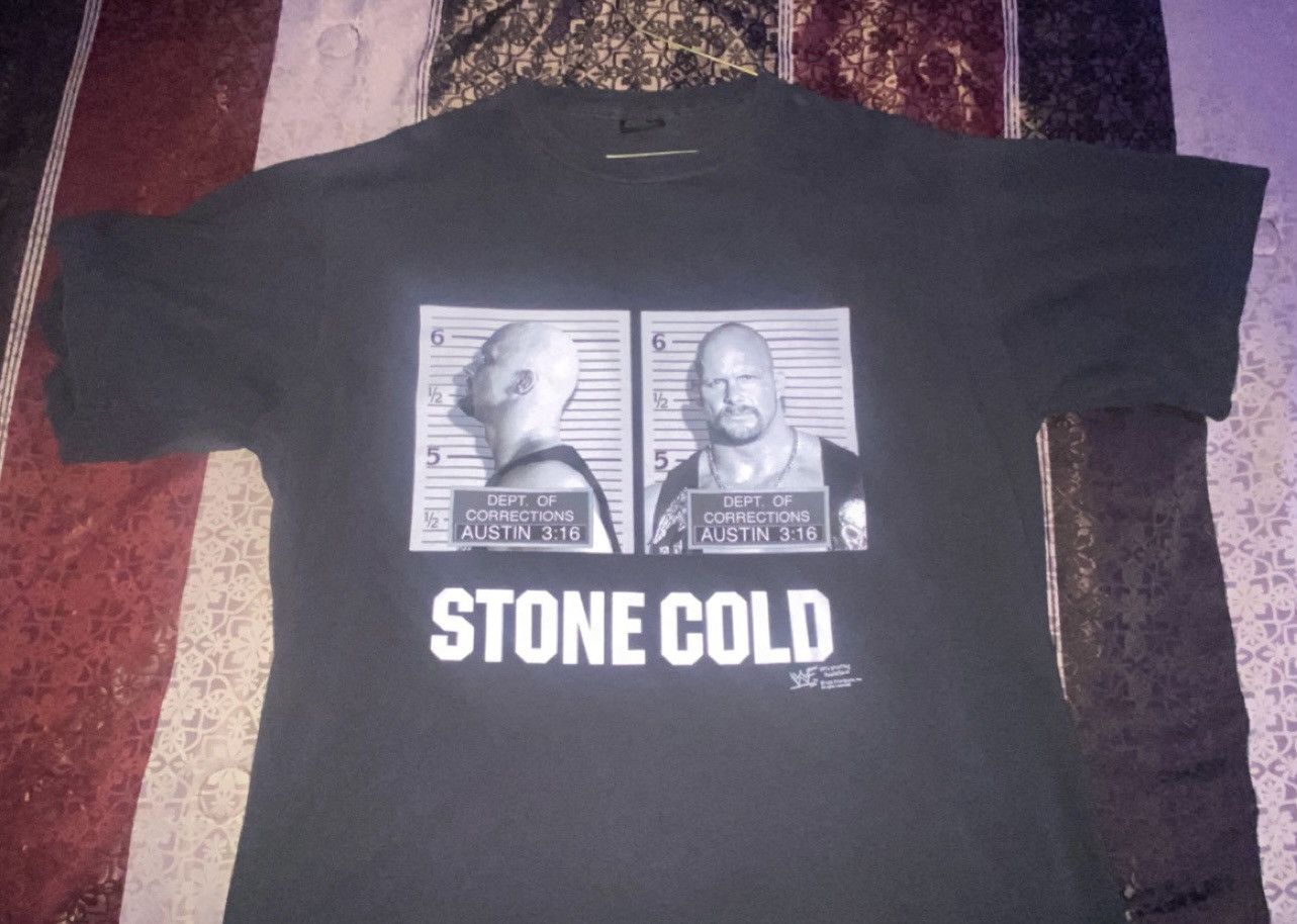 Changes × WWF WWF Stone Cold Steve Austin Vintage Mugshot Shirt | Grailed
