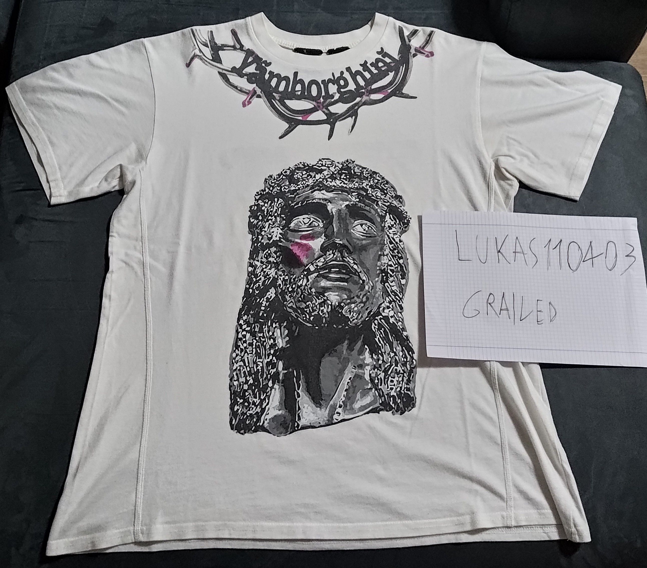 Vlone Vlone Yams Day Yamborghini Jesus Piece white | Grailed