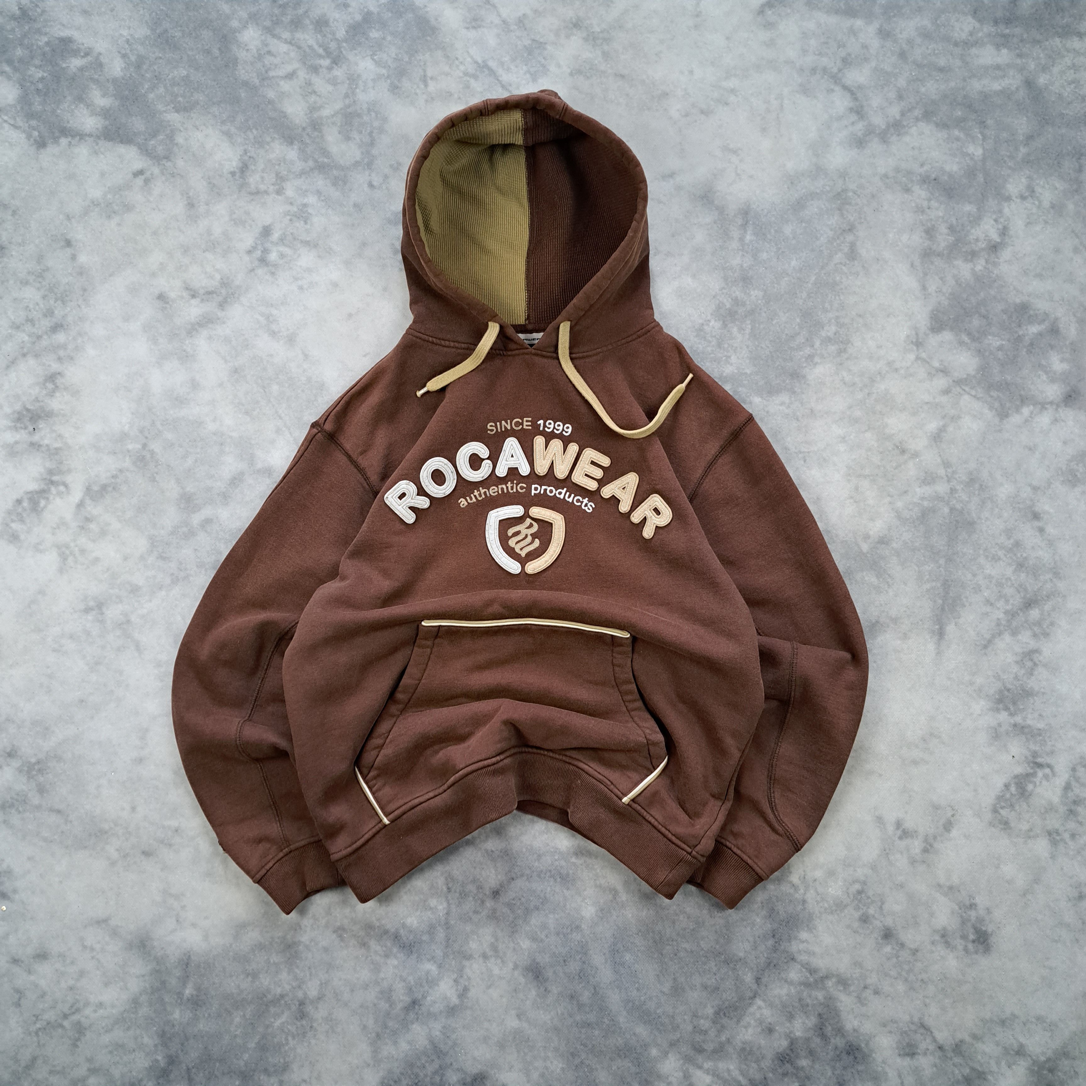 Rap Tees × Rocawear × Vintage Vintage 00s Rocawear Brown Hoodie ...