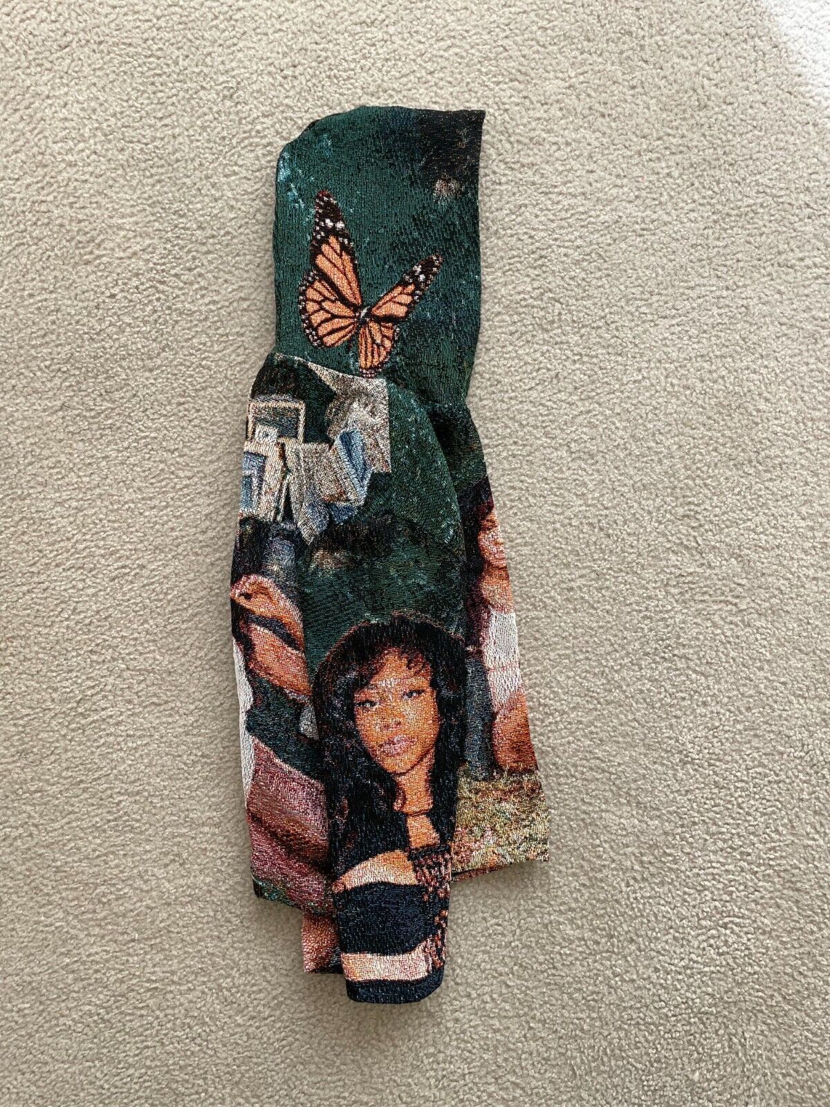 Streetwear Silk Lined SZA Tapestry Hoodie Sweater | Grailed