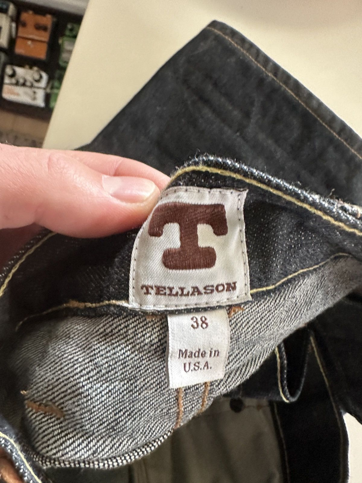 Tellason Elgin Mid-rise slim tapered Selvedge Denim Jeans | Grailed