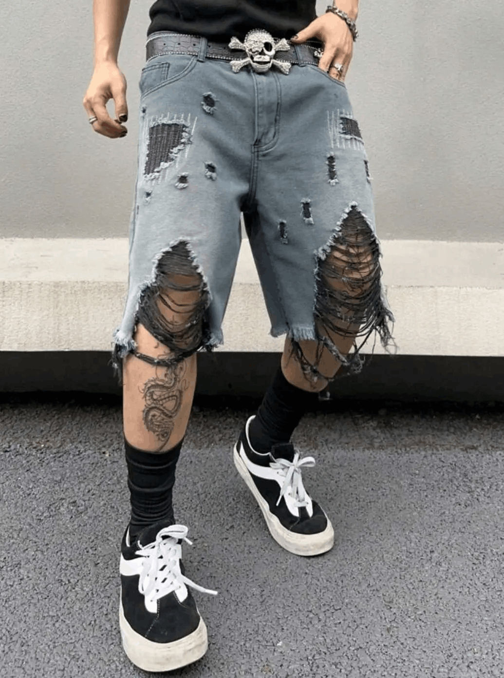 Vintage Ripped Raw Hem Vintage Jorts | Grailed