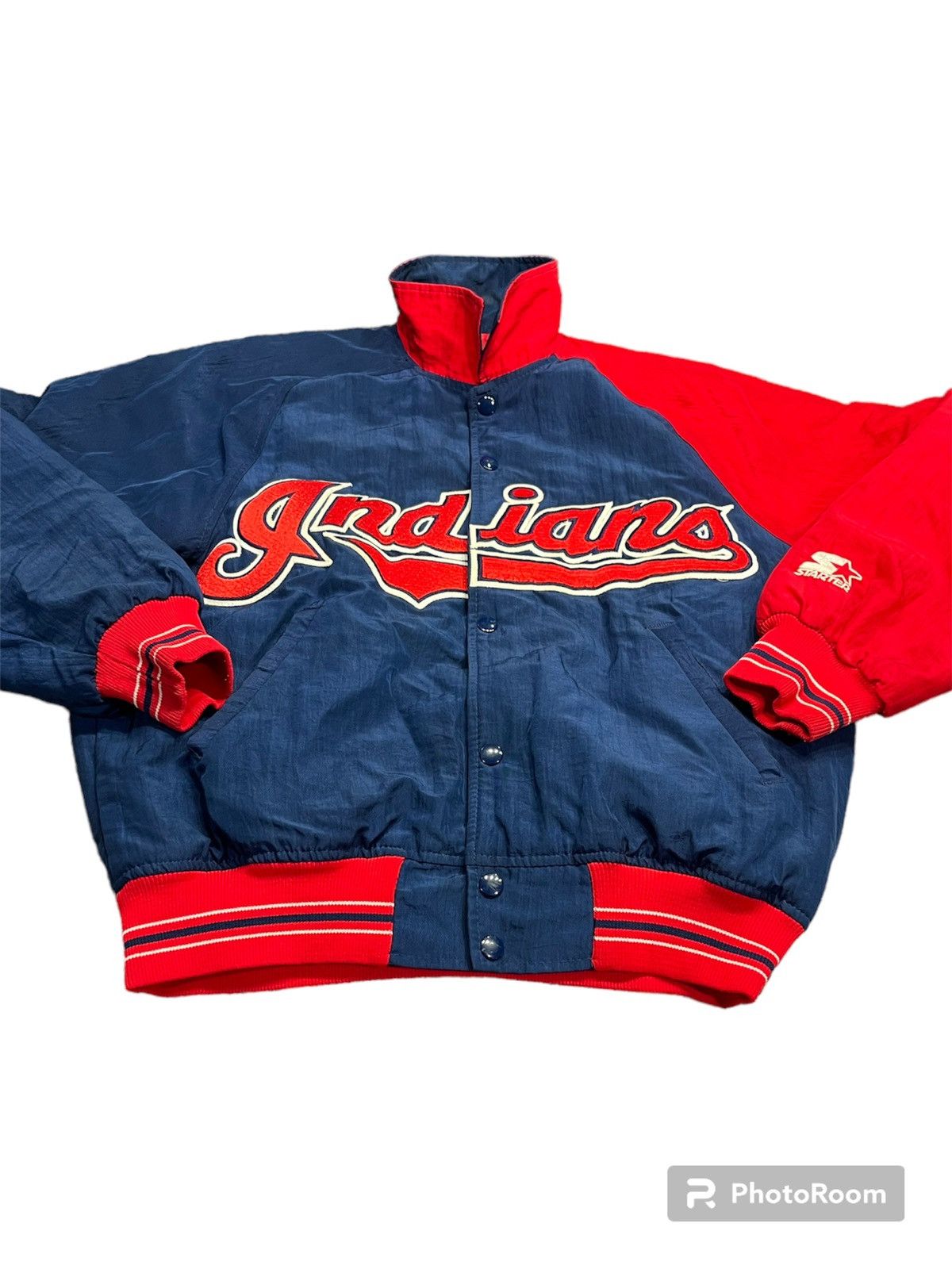 Vintage Vintage 90’s Starter Cleveland Indians Puffer Jacket | Grailed