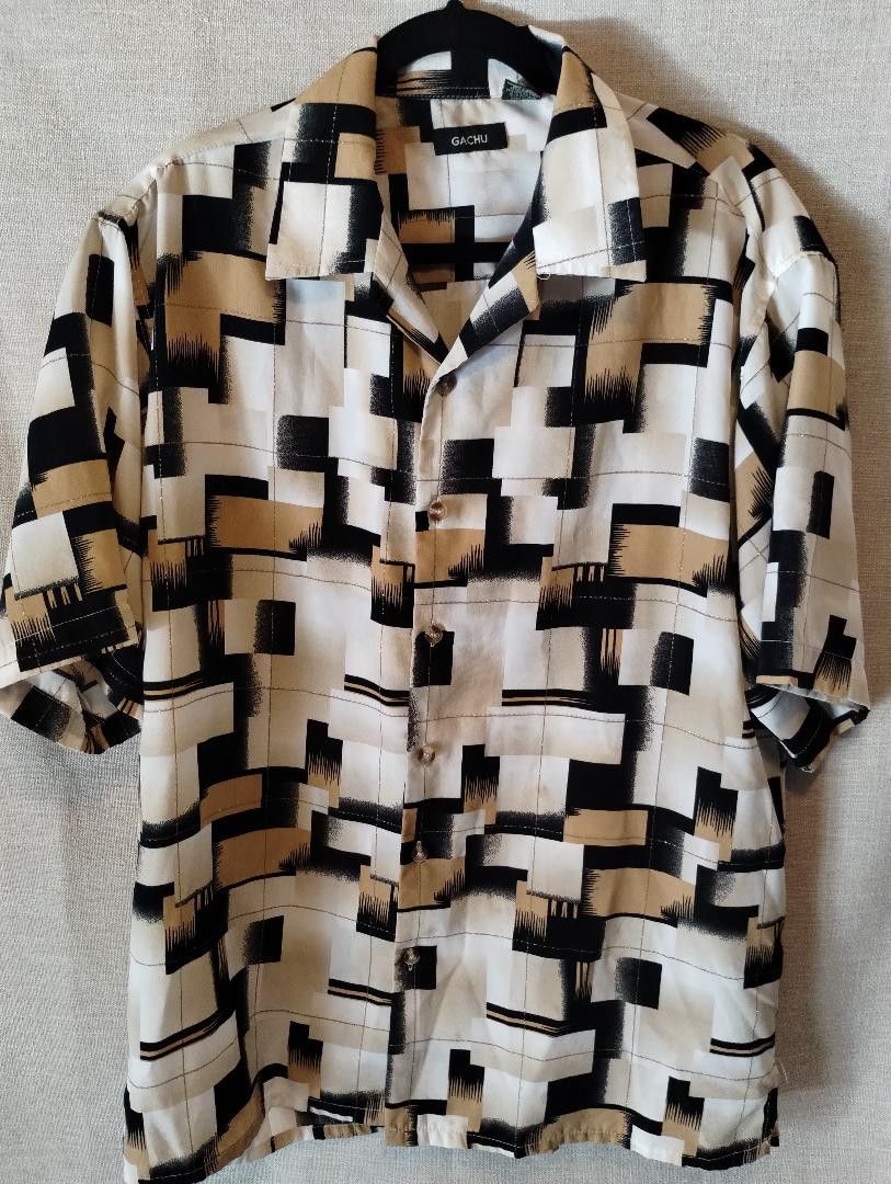 Vintage Vintage Gachu Mod Abstract Designed Button Front Shirt | Grailed