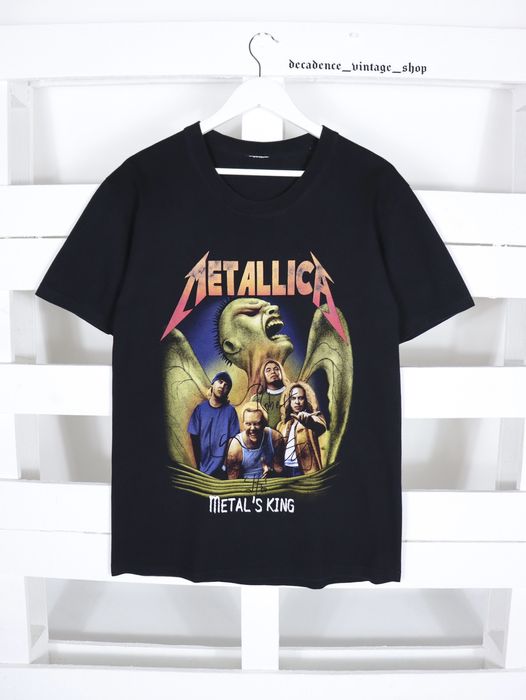 Vintage Rare print vintage Metallica t-shirt metal kings bootleg 90s ...