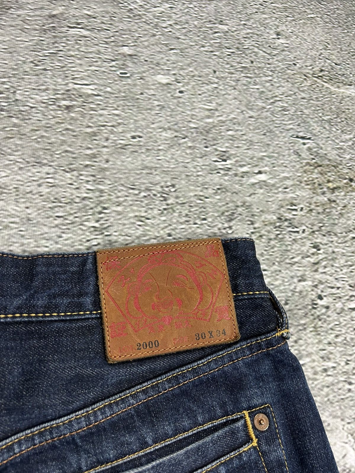 Evisu × Japanese Brand × Vintage Evisu jeans daicock big logo purple ...