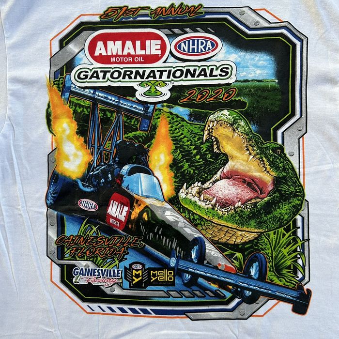 Vintage Vintage Y2K NHRA Drag Racing Gator Graphic T Shirt | Grailed