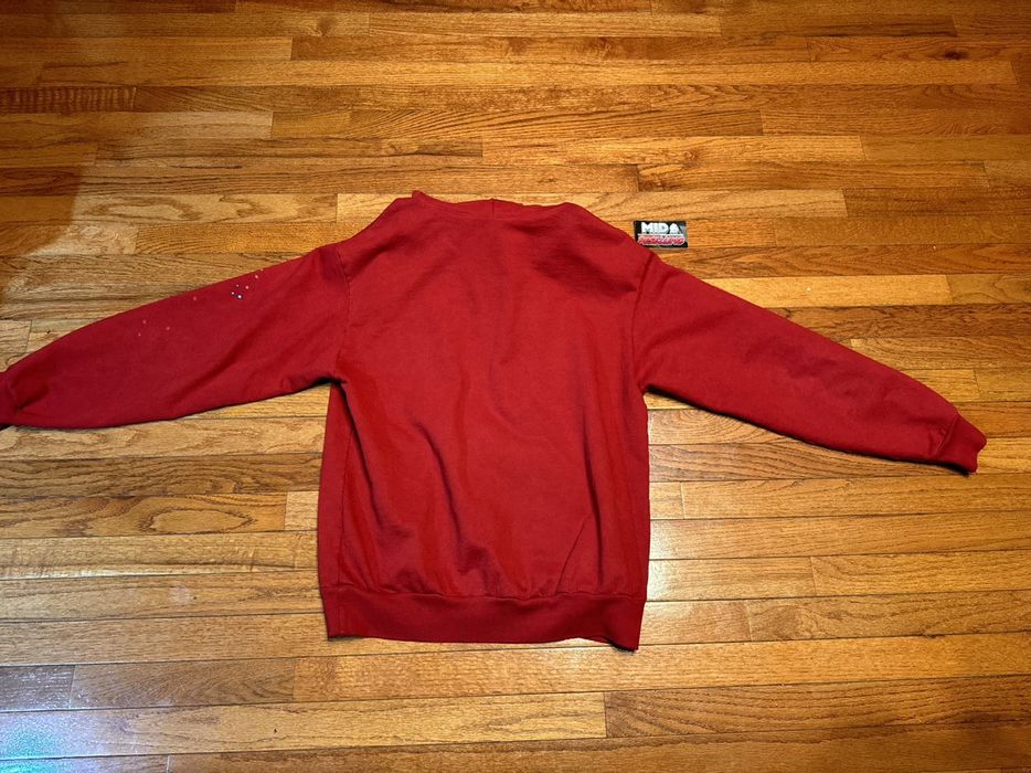 Streetwear Red Sp5der 555 Hoodie Medium | Grailed