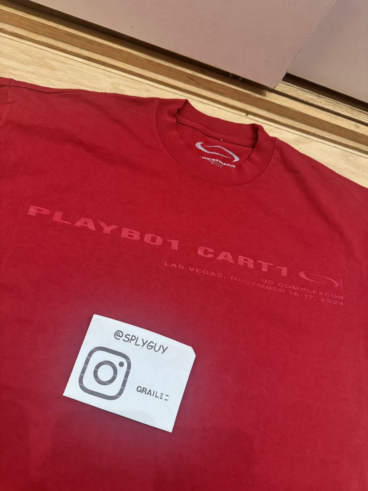 ComplexCon × Playboi Carti Playboy Carti Complex Con Red Music Shirt ...