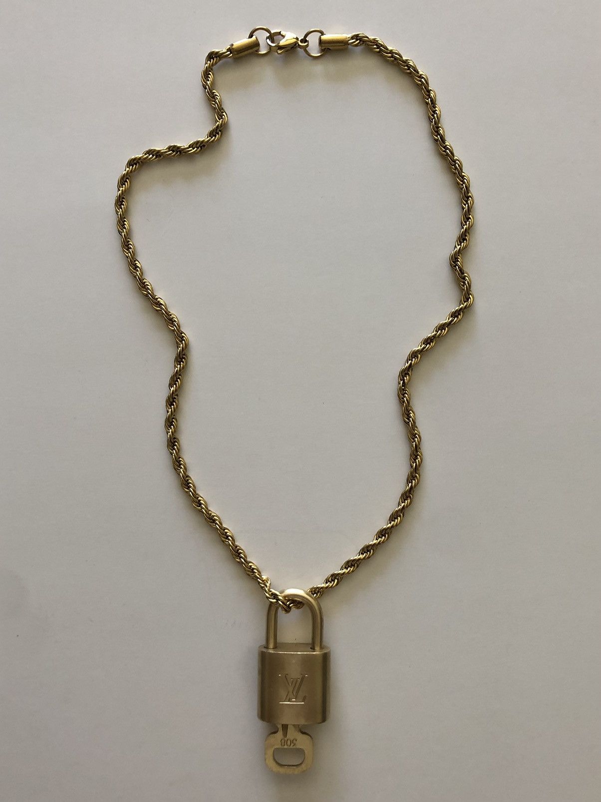 Louis Vuitton Louis Vuitton Lock, Key, & Gold Necklace | Grailed