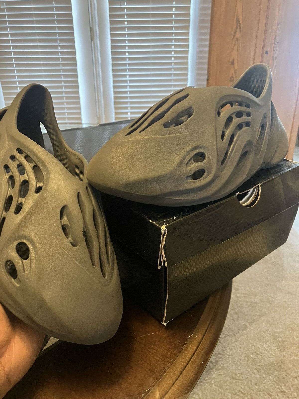 Adidas × Kanye West Yeezy Foam Runner Onyx | Grailed