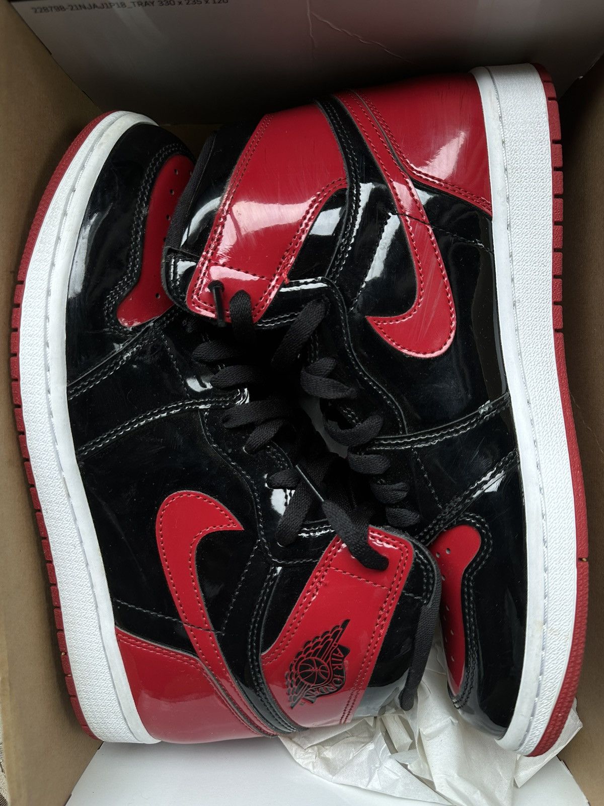 Nike Nike Air Jordan 1 Retro High OG Patent Bred | Grailed