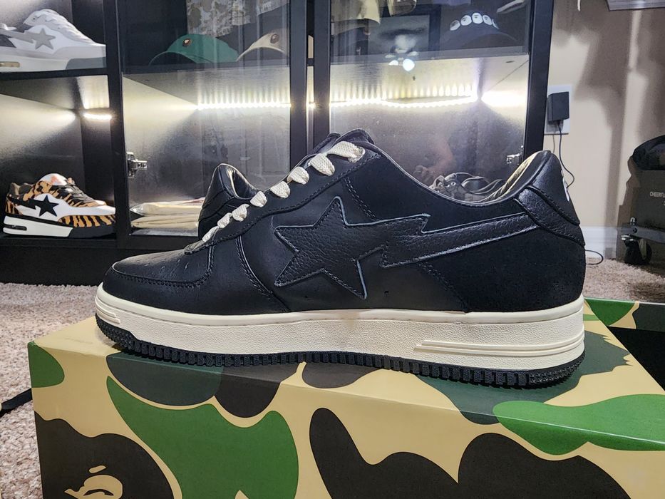 Bape Bape Sta Low - Black Suede | Grailed