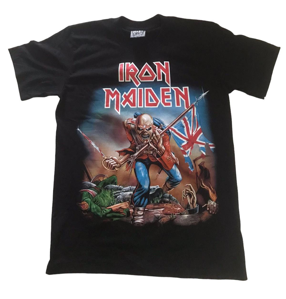 Band Tees × Rock Band × Rock T Shirt Iron Maiden The Trooper Bootleg ...