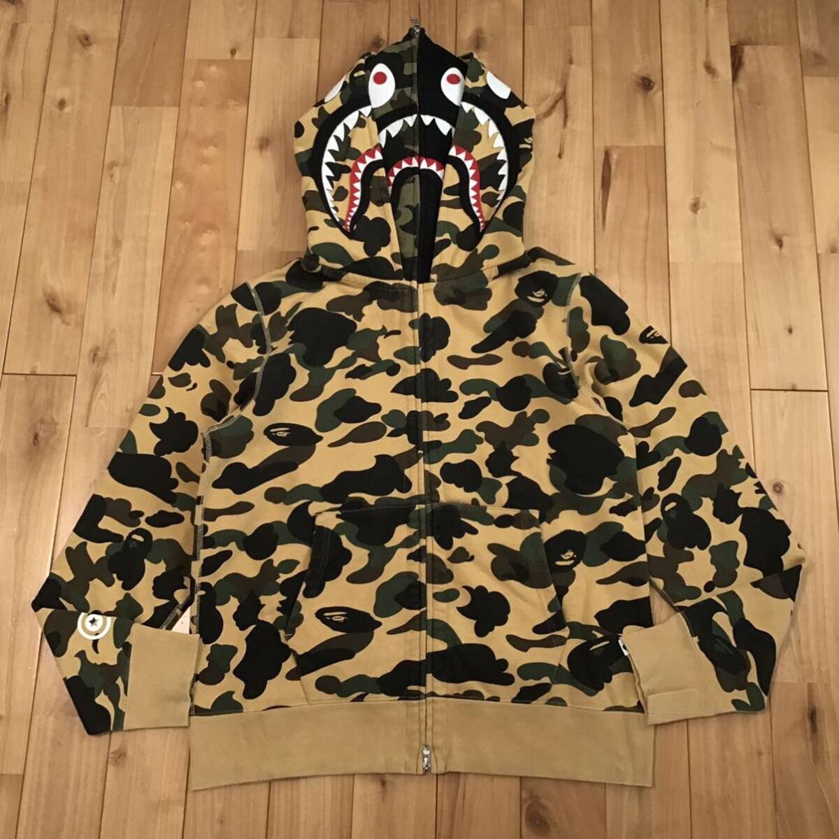 Bape BAPE Double Shark full zip hoodie 1st camo a bathing ape | Grailed
