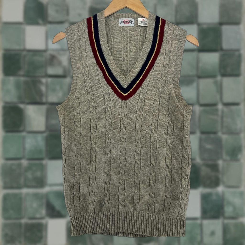Vintage VINTAGE Piccadilly Sweater Vest Mens LT Australian Lambswool ...