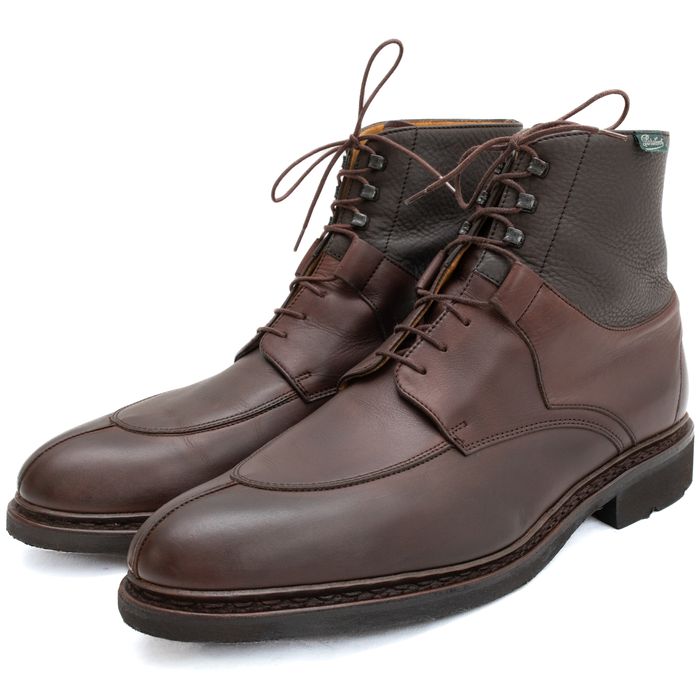 Paraboot PARABOOT Beamont Split Toe Brown 2 Tone Ankle Boots | Grailed