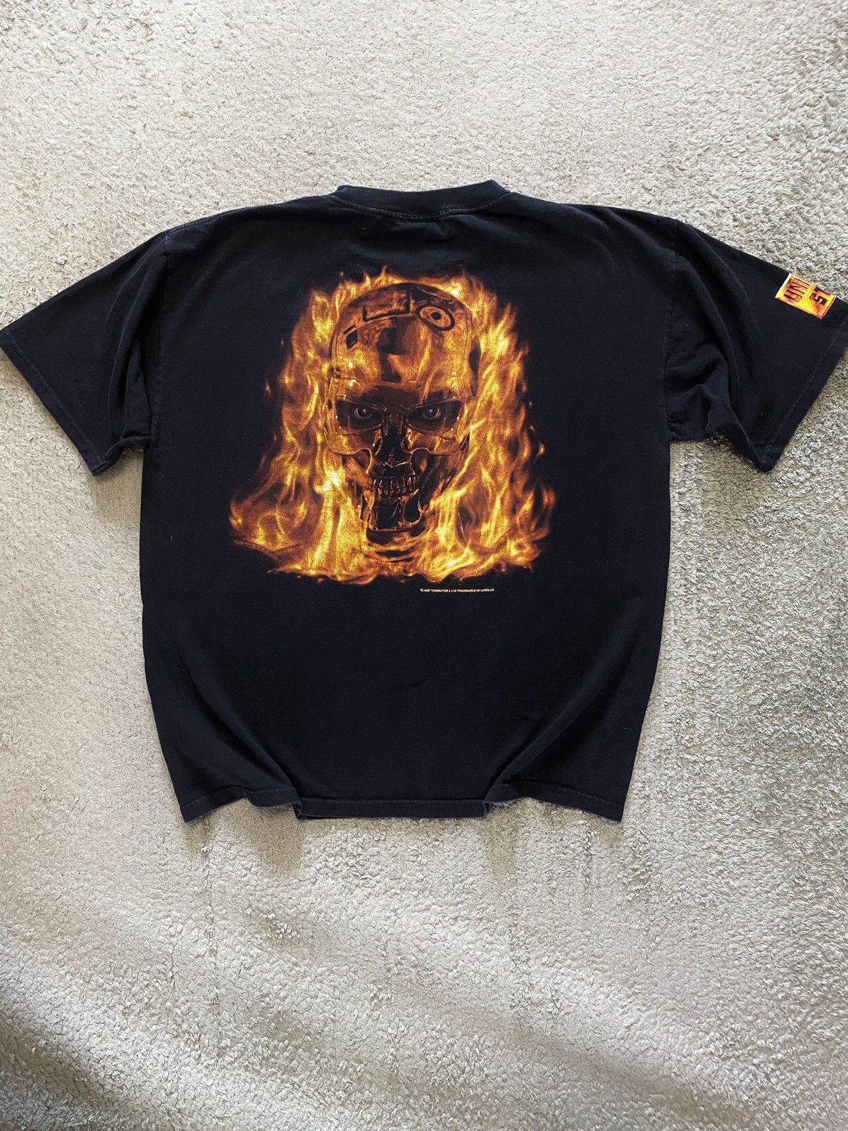 Universal Studios × Vintage Rare 90s Terminator 2 Vintage Skull Tee ...