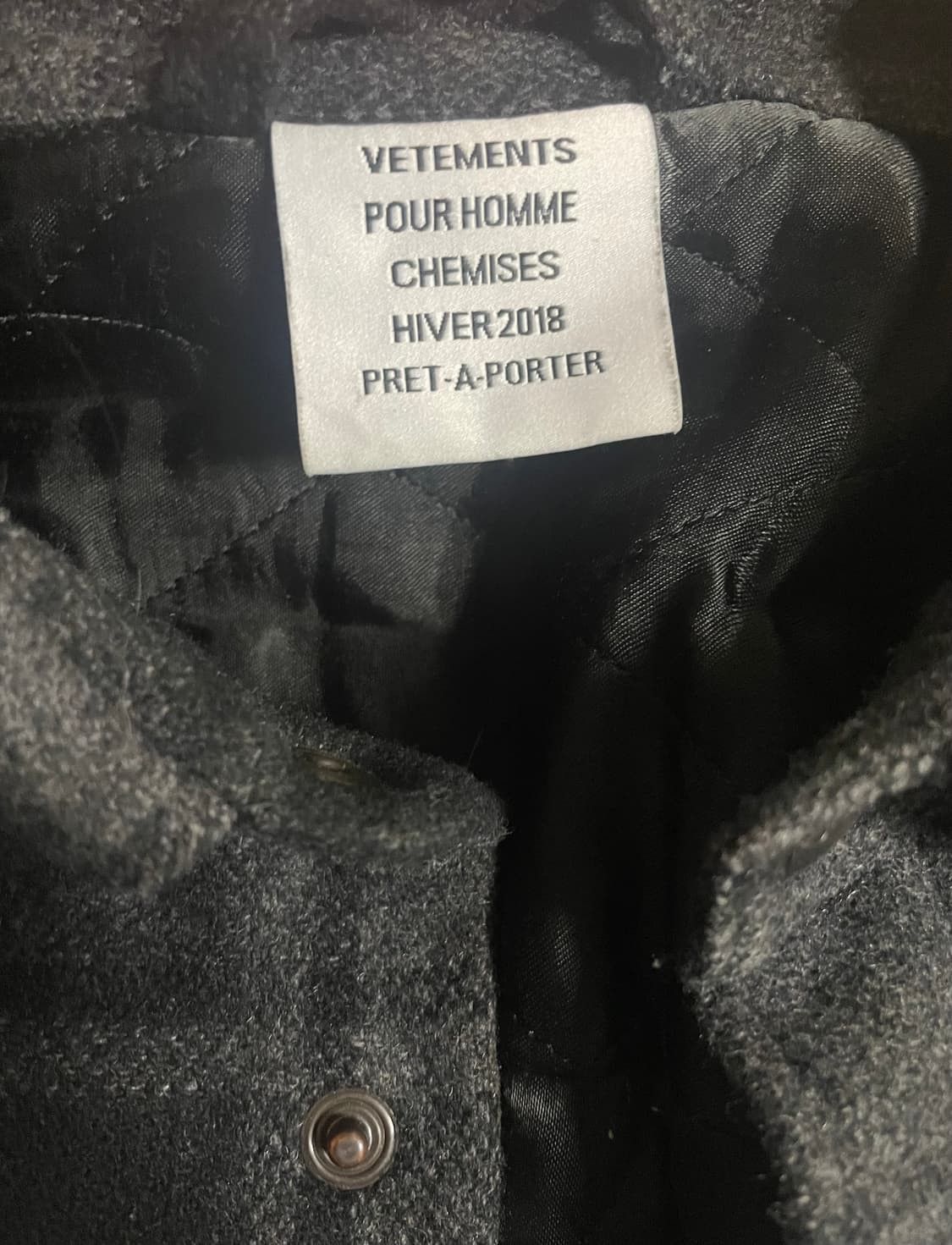 Vetements Vetements Quilted Lining Flannel Jacket | Grailed